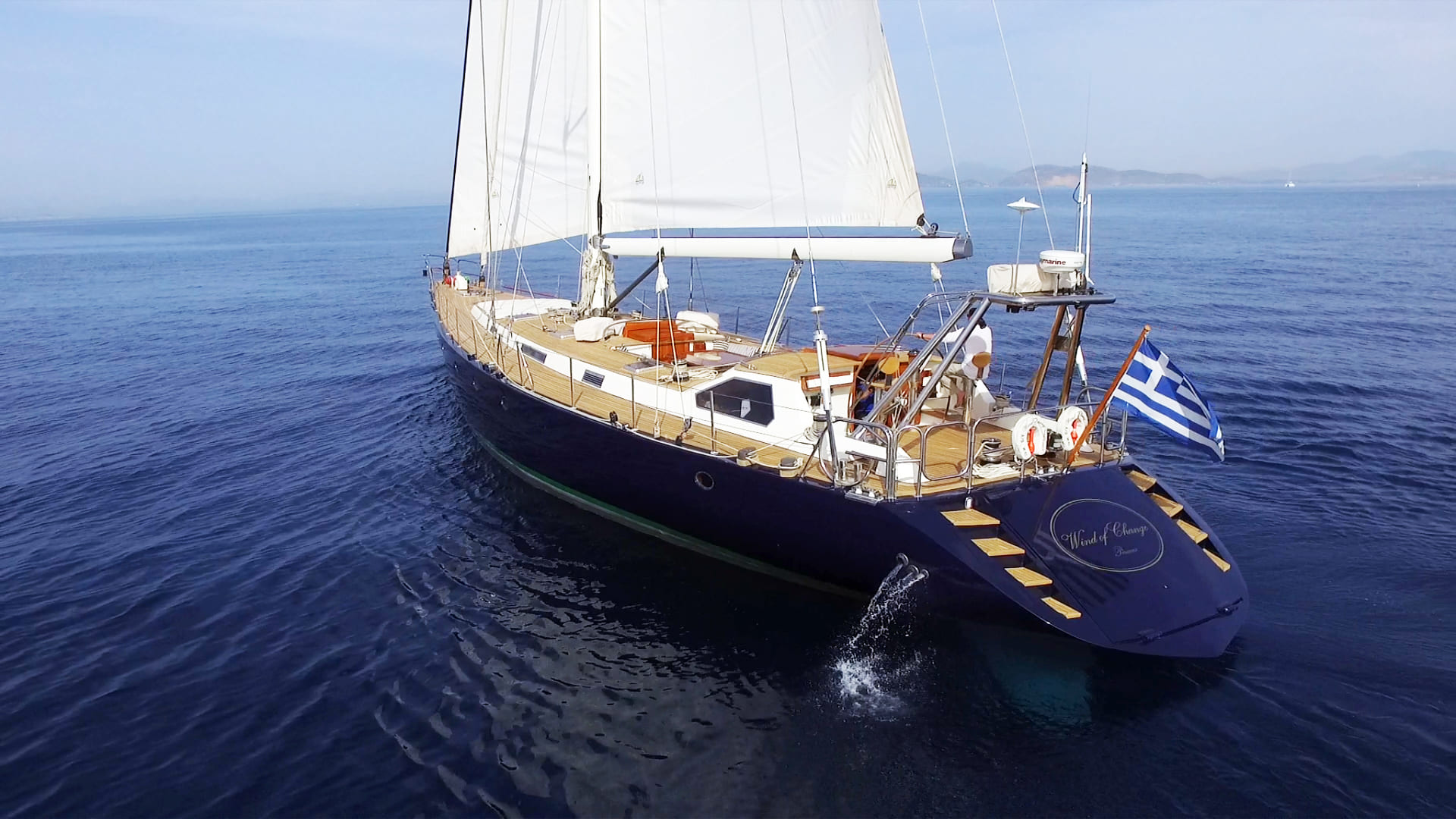 Wind of Change 29 meter sailing yacht for charter with 3 cabins for 6 ...